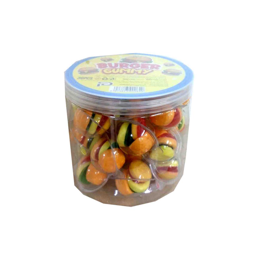 FEIYAN BURGER GUMMY 240G JAR – Aalmir